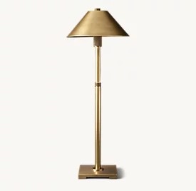 Metal Slope Shade Adjustable Height Wall Mounted Bedside Table With Light